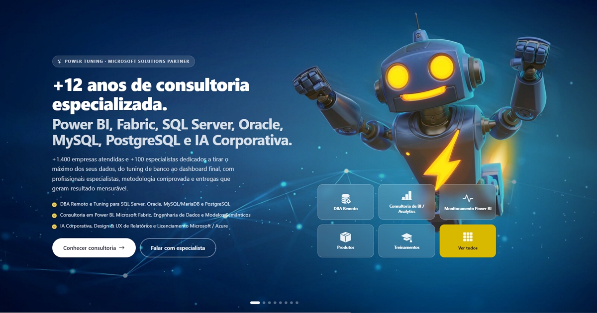 Design & UX de Relatórios Power BI, Power Tuning
