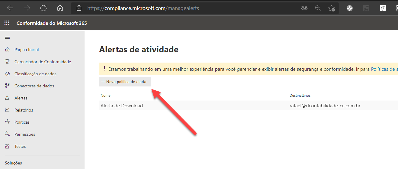 Alertas de Atividade: o X9 do Power BI. – Power Tuning