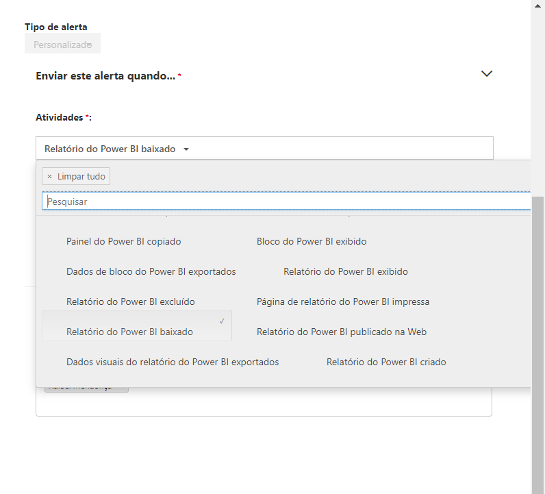 Alertas de Atividade: o X9 do Power BI. – Power Tuning
